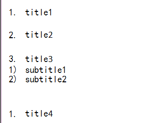 Excuse, How to number the subtitles of a page as the form of word ...