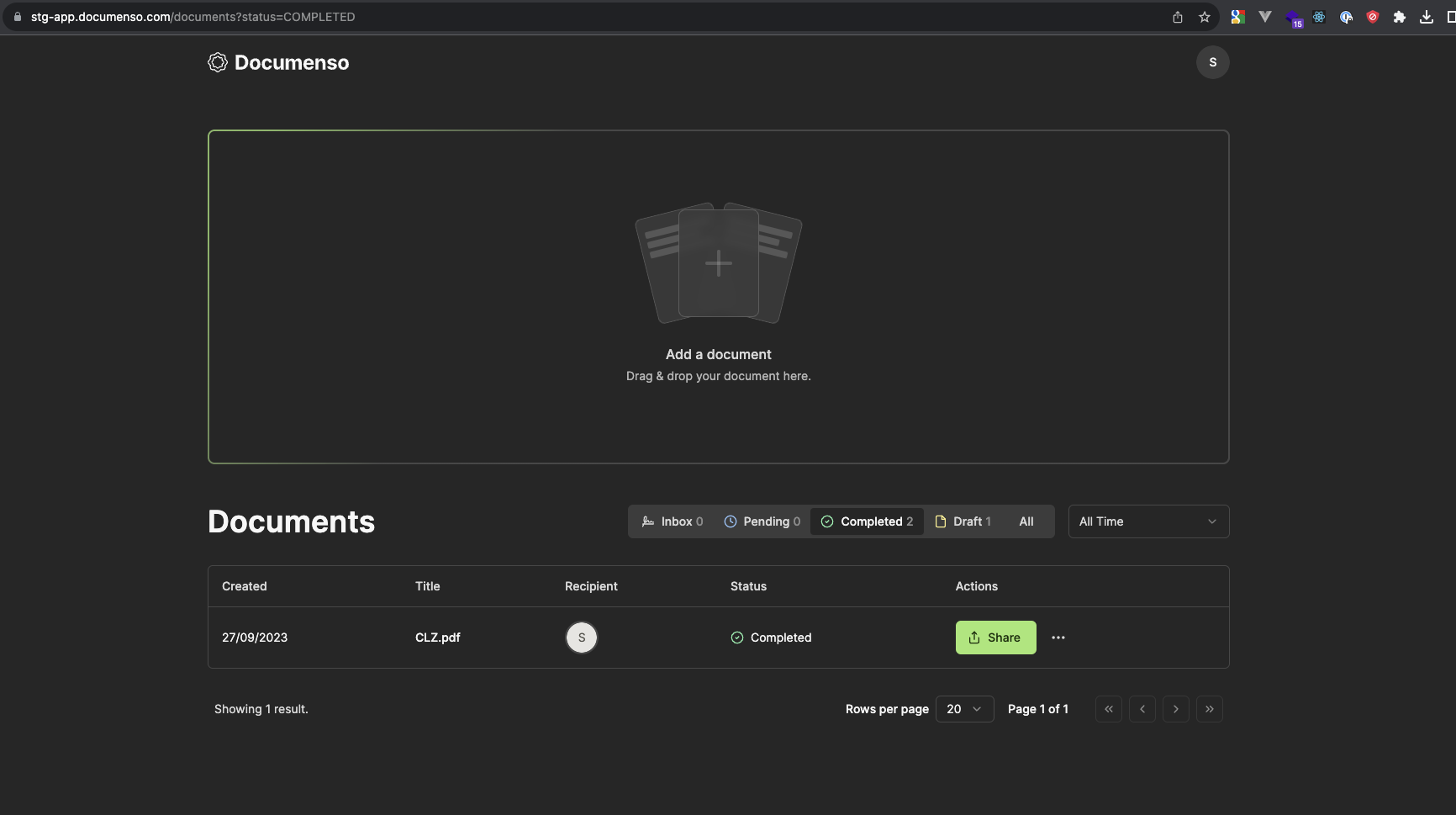 [BUG] The count of completed documents is coming wrong · Issue #444 · documenso/documenso · GitHub