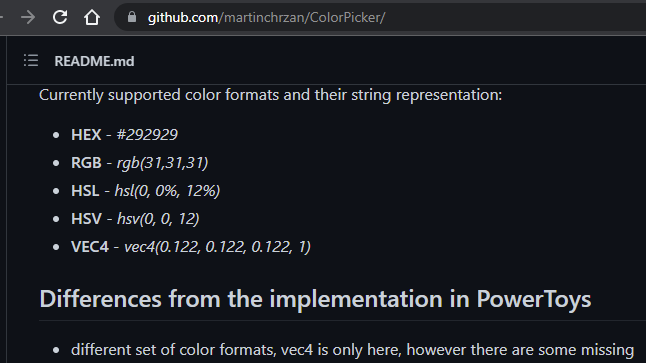 [New Color Format] Show RGB values as decimal percentage · Issue #14020 ...