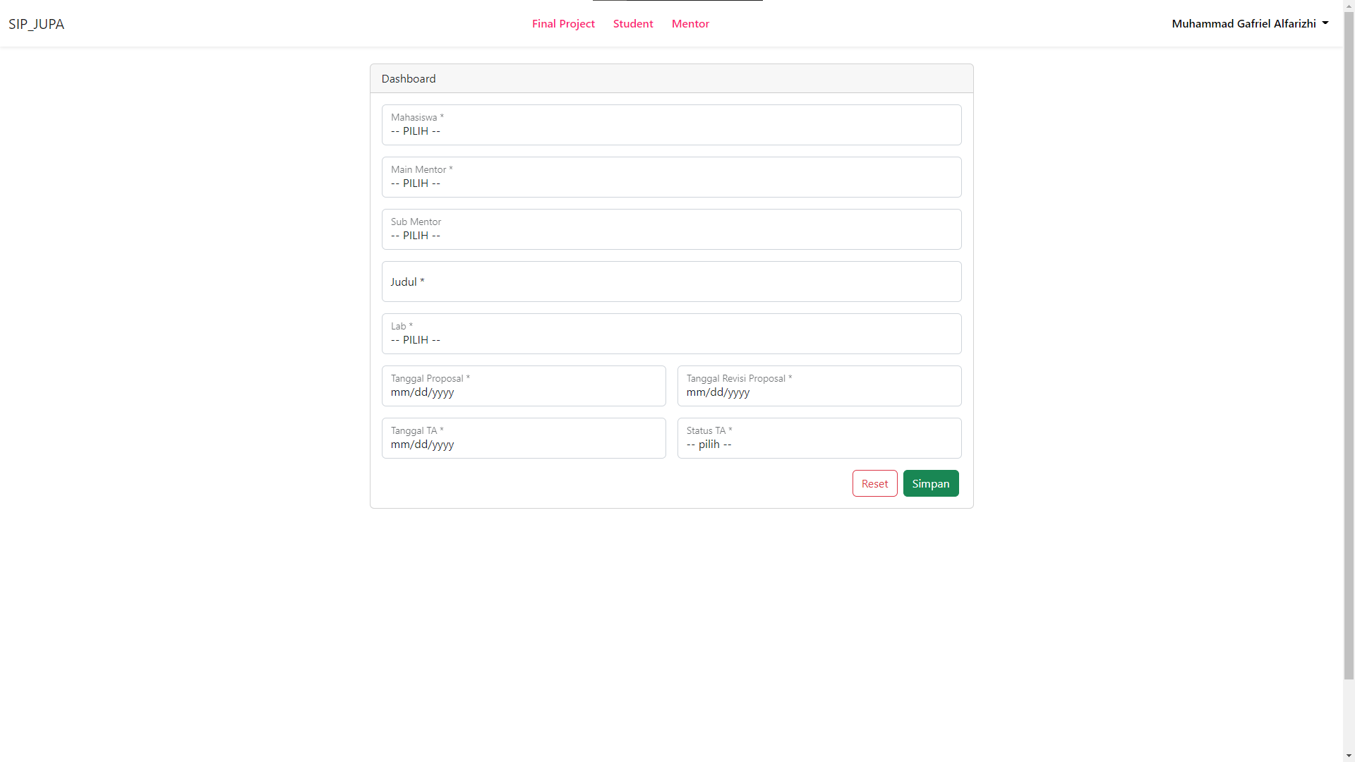 GitHub - bimoadis/SIP_JUPA: final projek
