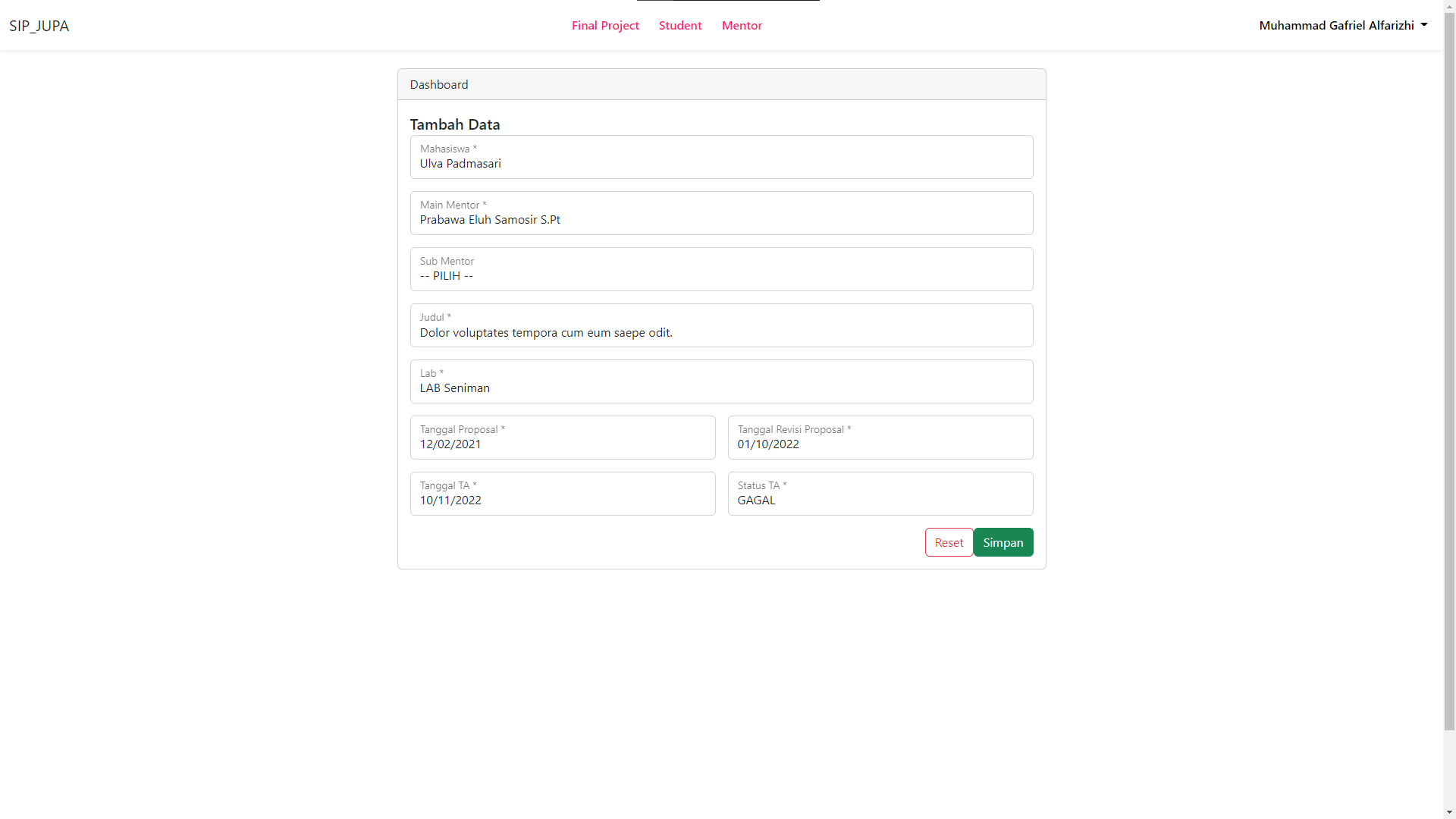 GitHub - gafrielAR/SIP_JUPA