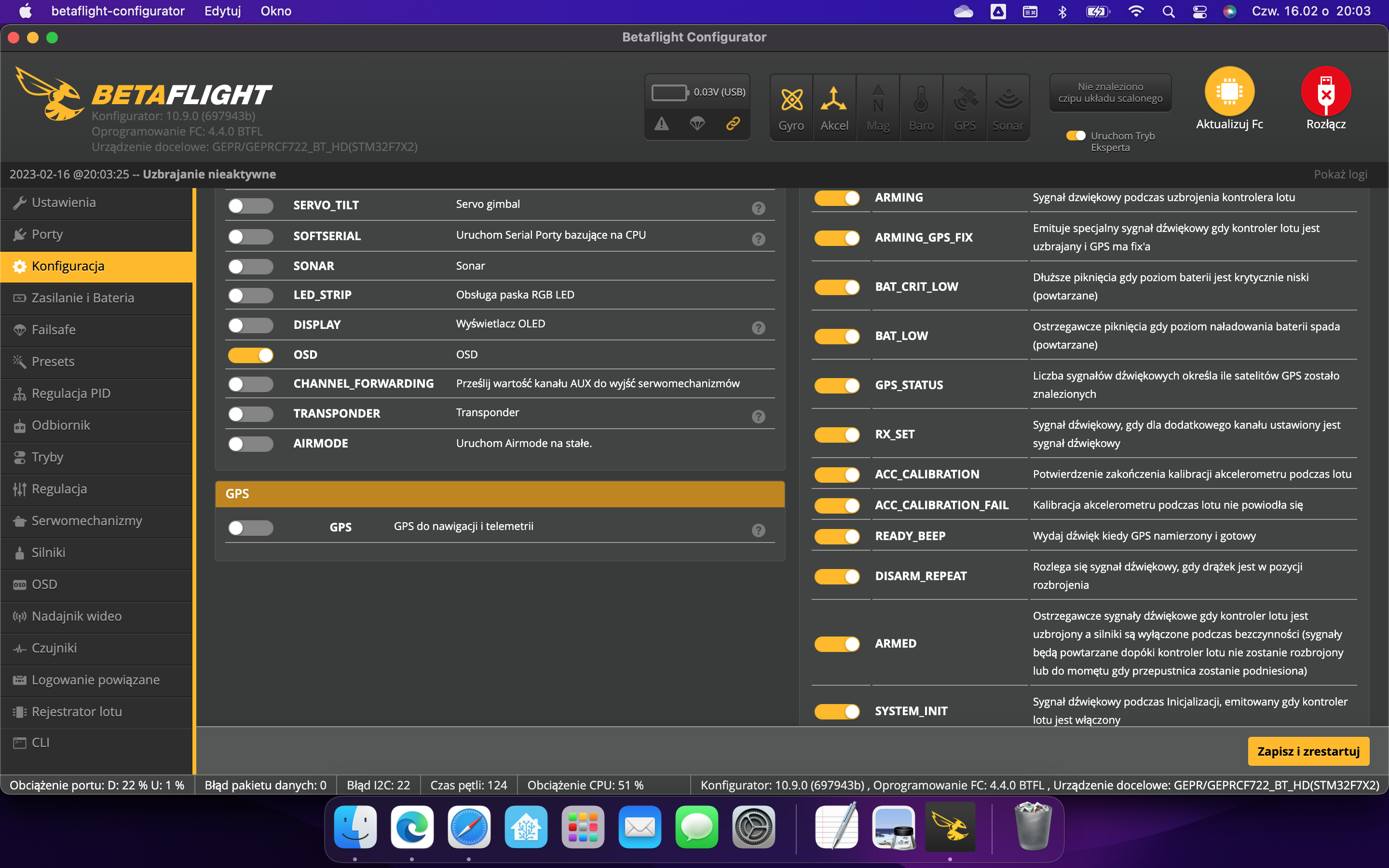 GEPR/GEPRCF722_BT_HD(STM32F7X2) - GPS and Black box - either one or the ...