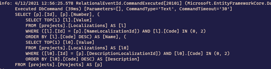EF does'nt produce nested query when filter and top 1 in use · Issue #24634 · dotnet/efcore · GitHub