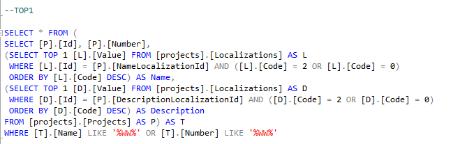 EF does'nt produce nested query when filter and top 1 in use · Issue #24634 · dotnet/efcore · GitHub