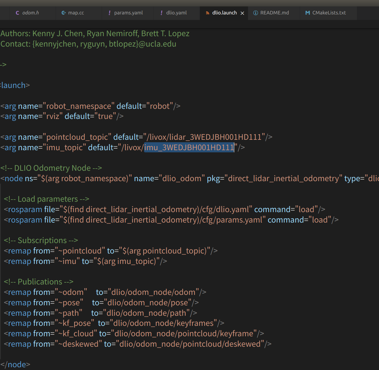 No localization with Livox Lidar · Issue #5 · vectr-ucla/direct_lidar_inertial_odometry · GitHub