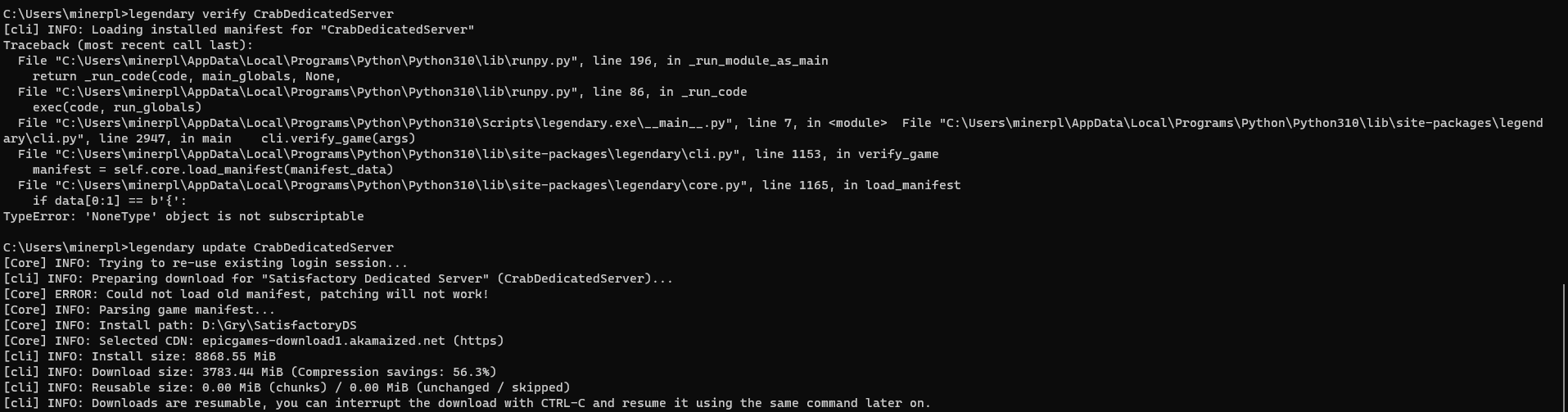 Legendary does not load old manifests after update · Issue #439 · derrod/legendary · GitHub