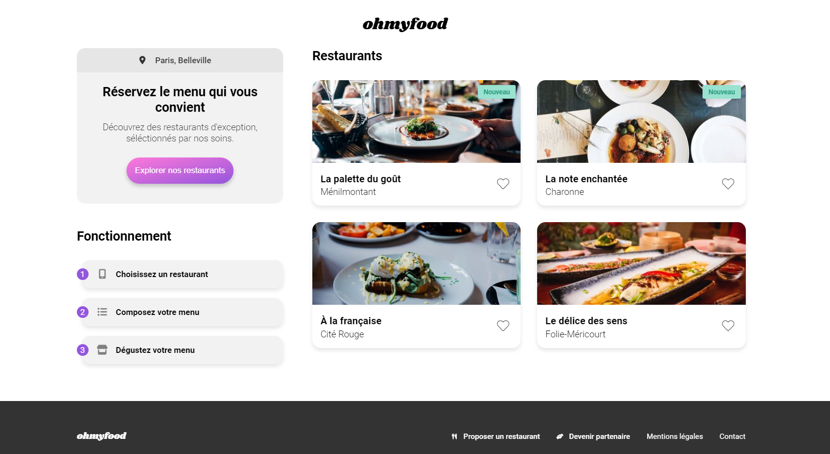 GitHub - diellatseng/OhMyFood: OhMyFood : Projet 3 parcours "Développeur web" chez OpenClassroom