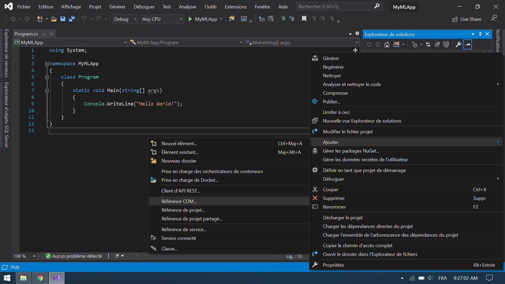 I Cant Find Machine Learning Button On The Menu · Issue 935 · Dotnetmachinelearning