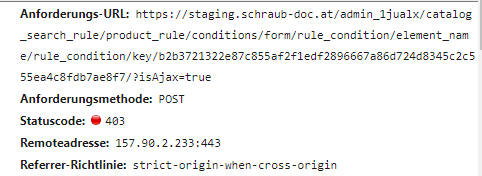 Optimizer adding rule leads to "Invalid security or form key. Please refresh the page." · Issue ...
