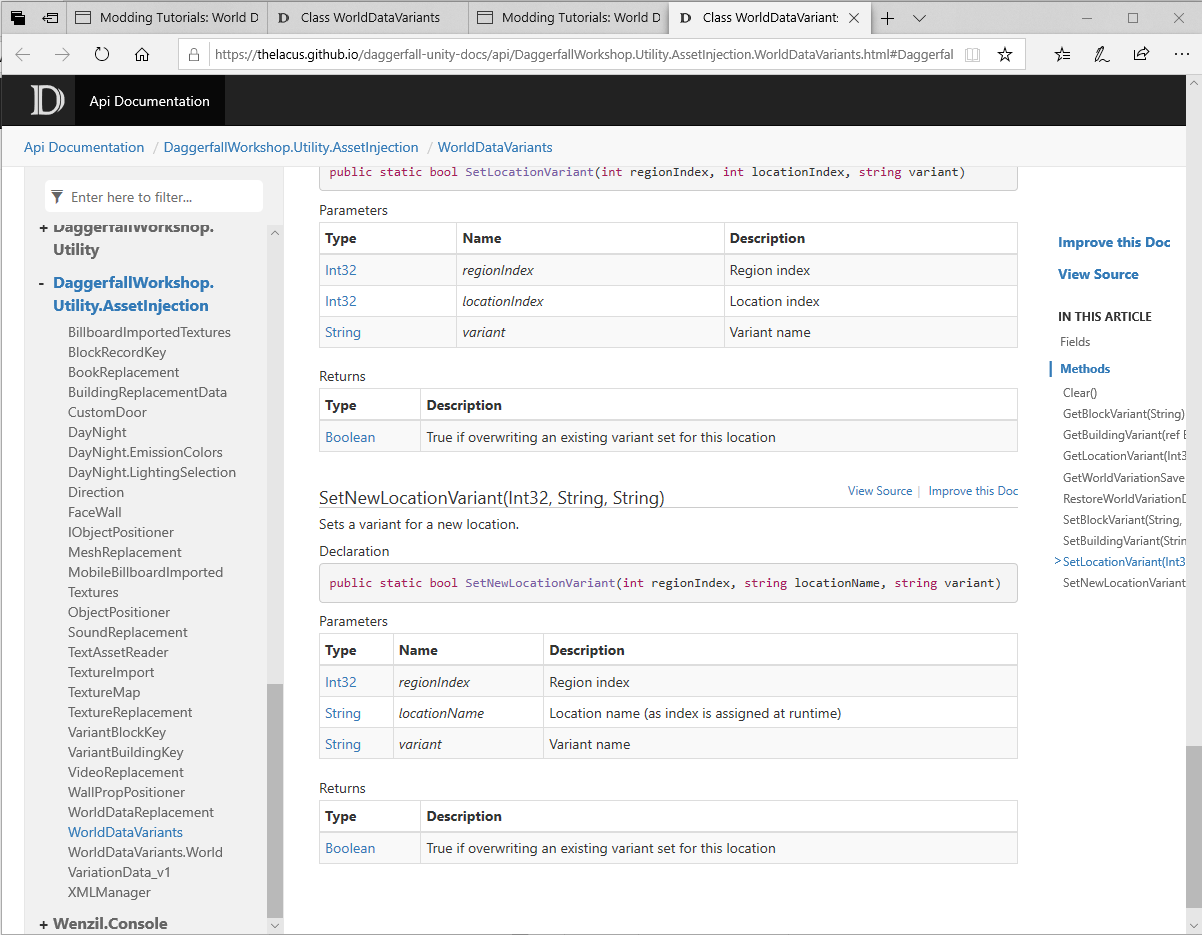 SetLocationVariant links to SetNewLocationVariant at diff res. · Issue #1 · TheLacus/daggerfall ...