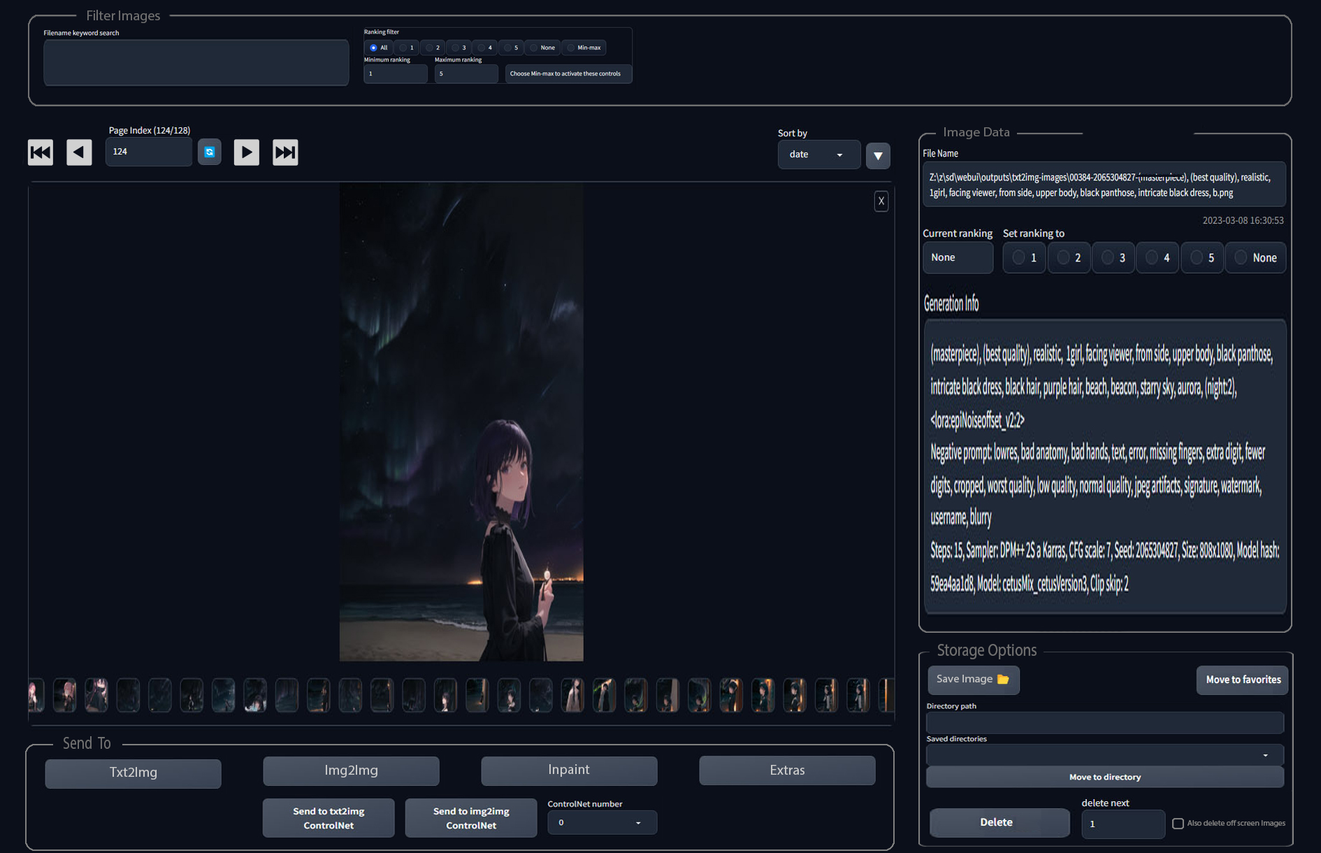 [enhancement] UI enhancement · Issue #168 · AlUlkesh/stable-diffusion-webui-images-browser · GitHub