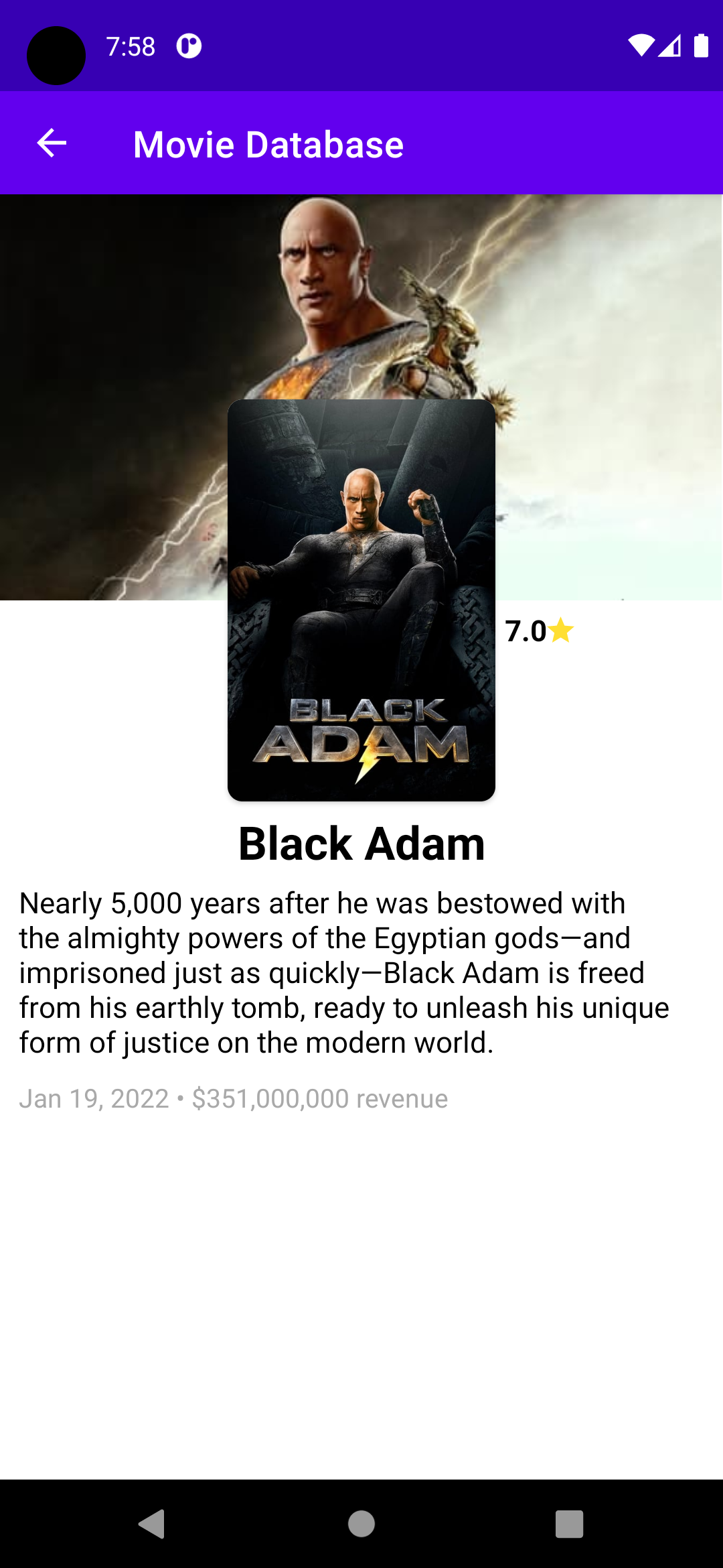 GitHub - sunnyyang27/movie-database: Display popular movies and movie ...
