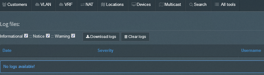 Clean log · Issue #2639 · phpipam/phpipam · GitHub