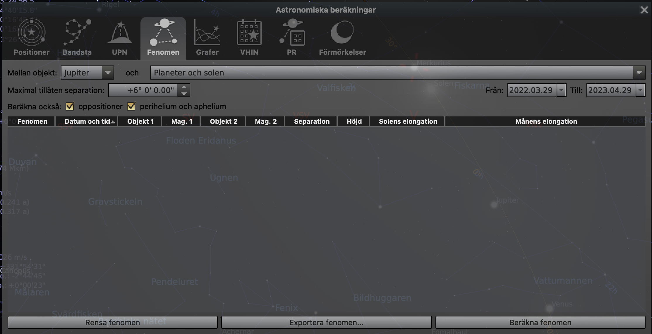 Some phenomena are not found in AstroCalc · Issue #2459 · Stellarium ...