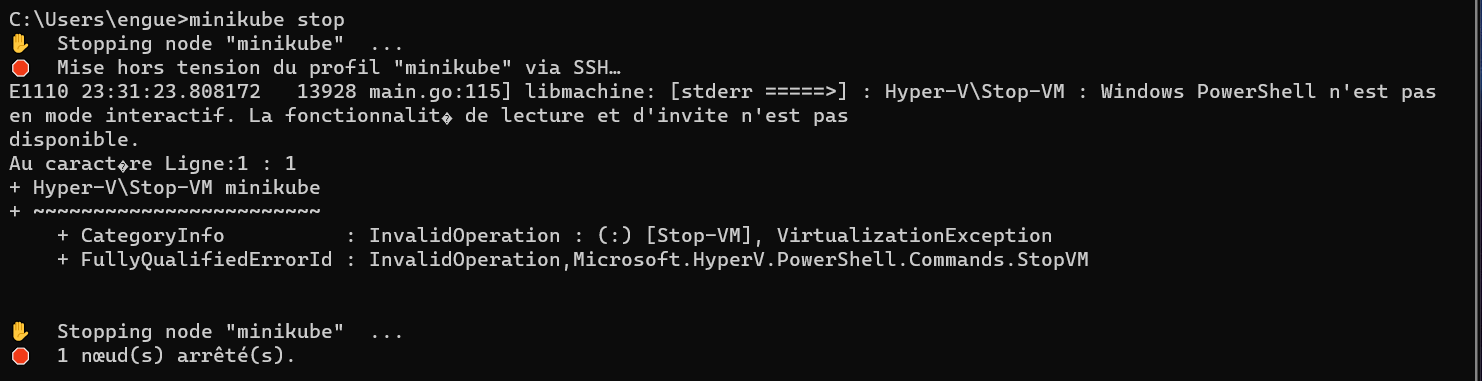 Hyperv Better Handle Minikube Stop Error On Powershell And Windows Terminal · Issue 9663