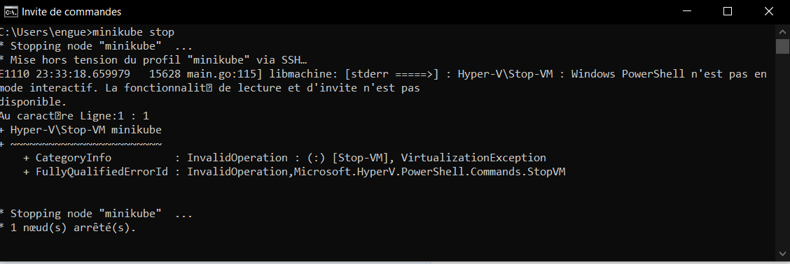 Hyperv Better Handle Minikube Stop Error On Powershell And Windows Terminal · Issue 9663
