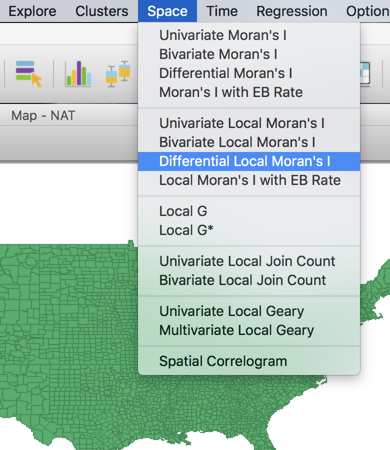 Differential Local Moran's I ESDA tool menu colored a grey & Clusters' tool no return results ...