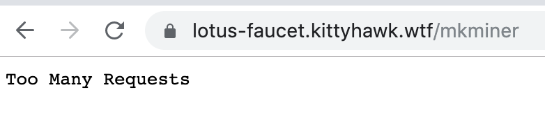 Create Miner Always Failed With Too Many Requests” Error · Issue 557 · Filecoin Projectlotus