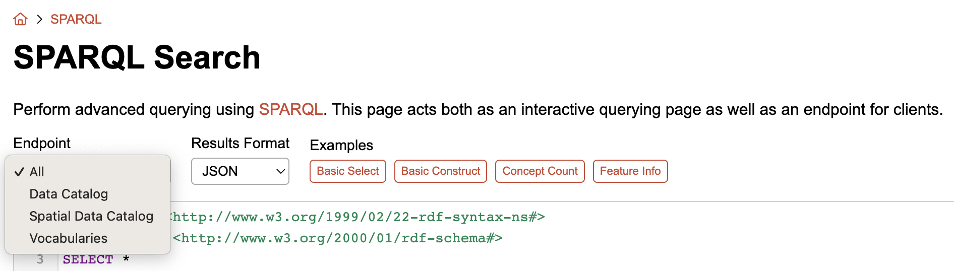 Update Sparql Page Available Endpoints · Issue 75 · Rdflib Prez Ui · Github