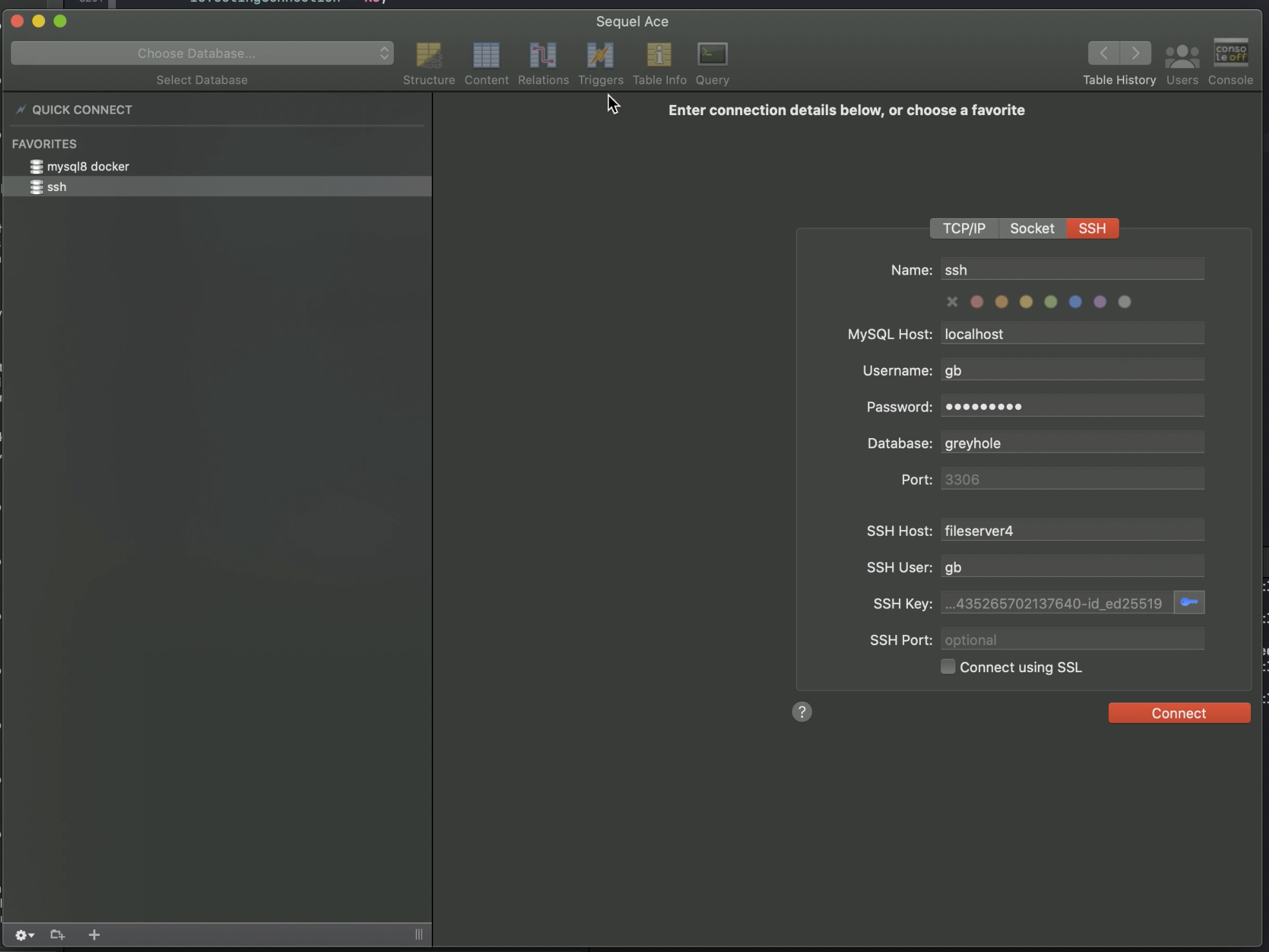 Connection details form (sometimes) not centered · Issue #116 · Sequel-Ace/Sequel-Ace · GitHub