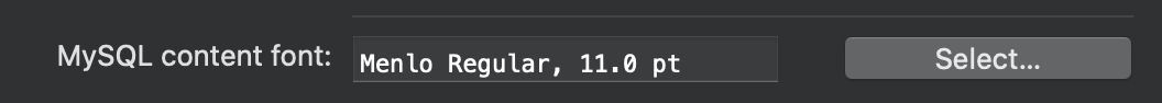 Font of the Pop-up editor sheet should default to MySQL content font · Issue #316 · Sequel-Ace ...
