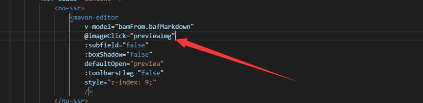 imageClick 方法我是写错了？为什么没反应呢？ · Issue #508 · hinesboy/mavonEditor · GitHub