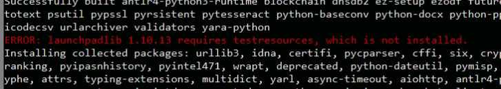 Unable to install REQUIREMENTS - importlib not found · Issue #453 · MISP/misp-modules · GitHub