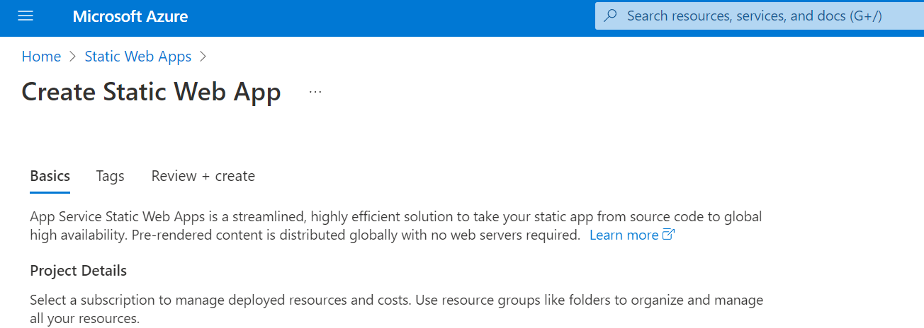 Static Web App Build Details section missing in Azure Portal · Issue #1095 · Azure/static-web ...