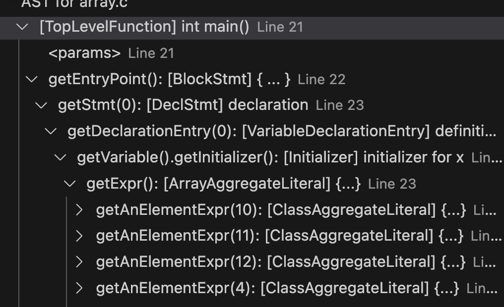 CodeQL ArrayAggregateLiteral Buggy getAnElementExpr · Issue #13628 ... CodeQL ArrayAggregateLiteral Buggy getAnElementExpr · Issue #13628 ...