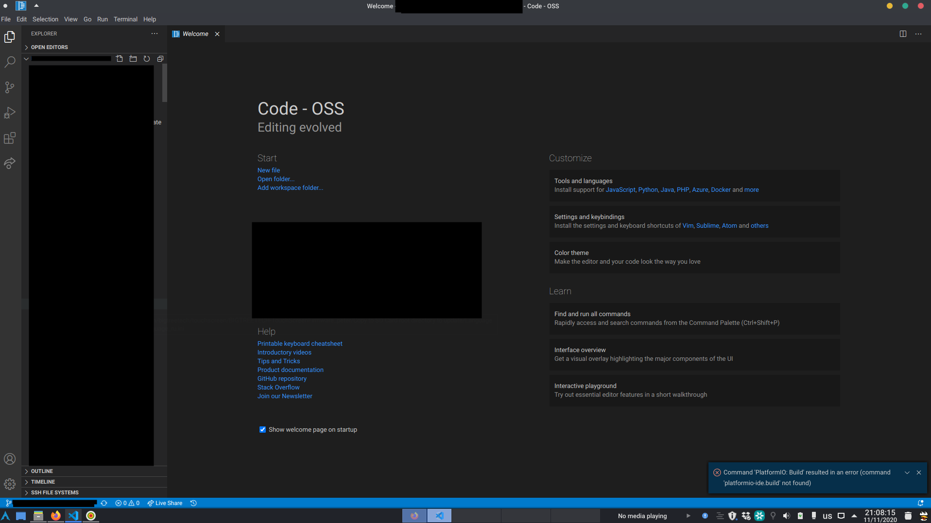 Platformio doesn't show up/ startup · Issue #2230 · platformio/platformio-vscode-ide · GitHub