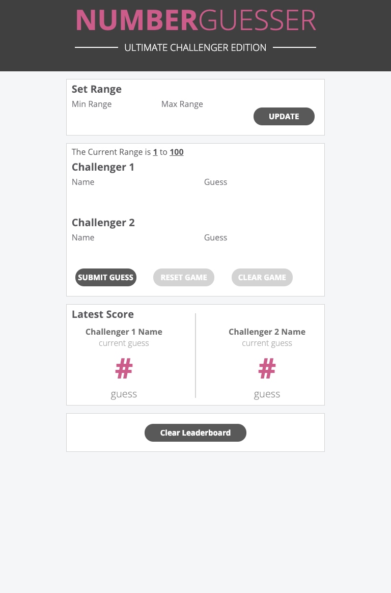 GitHub - KaylaLawson/Number-Guesser-1901: Max and Kayla