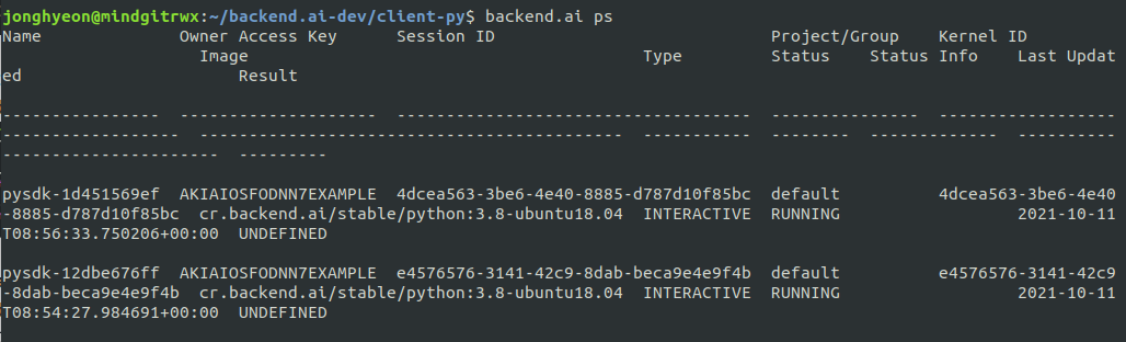 View print_pagination_list beautifully · Issue #301 · lablup/backend.ai · GitHub