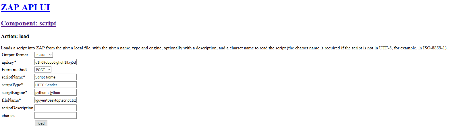 How To Load A Script File From Local Pc Into Zap Api · Issue 4687 · Zaproxy Zaproxy · Github