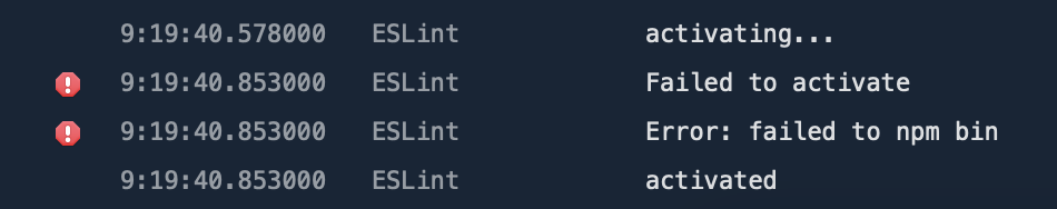Error: failed to pm bin · Issue #370 · apexskier/nova-eslint · GitHub