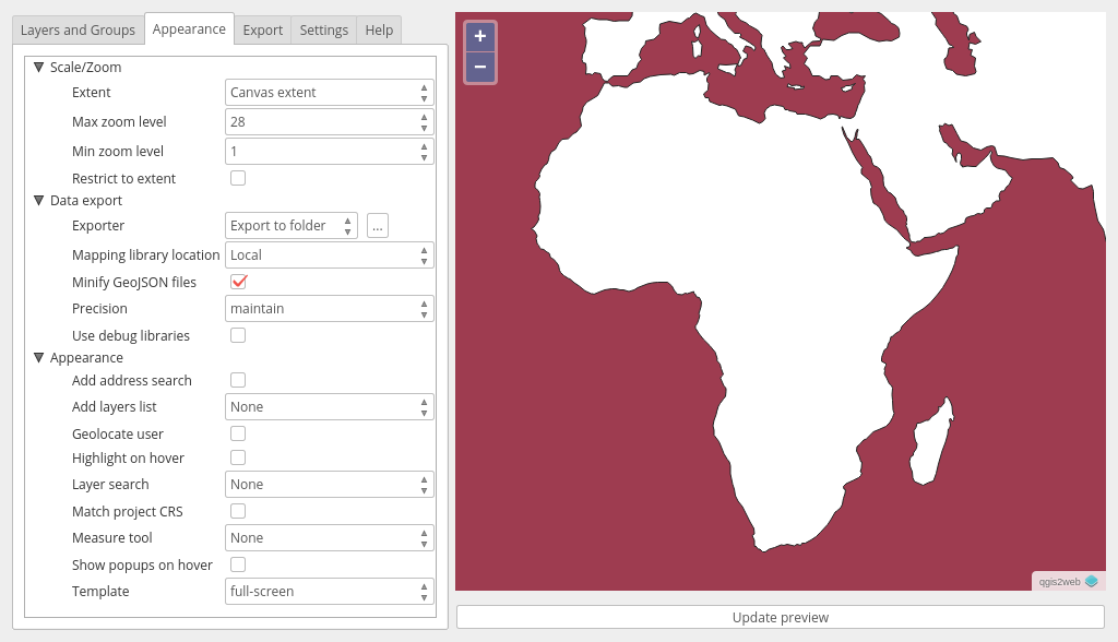 Appearance Feature Request (I would like to help) · Issue #645 · qgis2web/qgis2web · GitHub