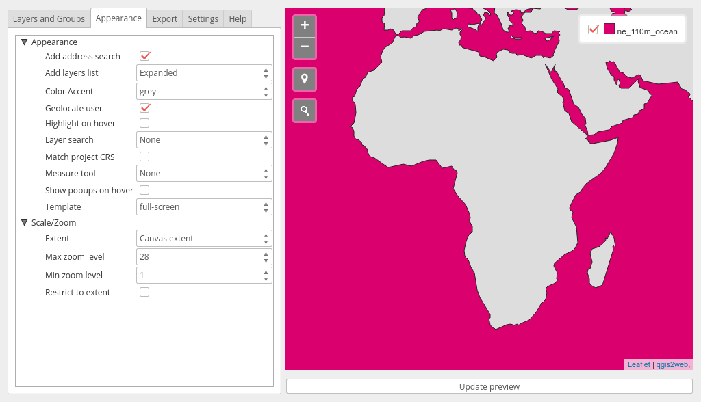Appearance Feature Request (I would like to help) · Issue #645 · qgis2web/qgis2web · GitHub
