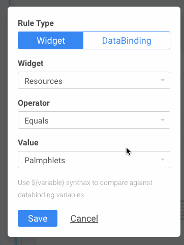 Changing Data Binding rule type does not update drop down boxes. · Issue #236 · KlausSchaefers ...