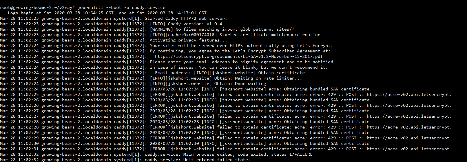 caddy 配置 · Issue #544 · 233boy/v2ray · GitHub