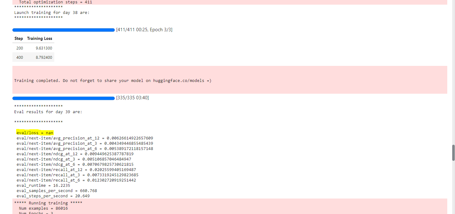Model Eval loss is NaN, if I set input masking method to be casual[BUG] · Issue #407 · NVIDIA ...
