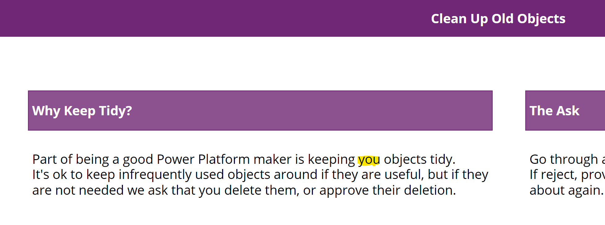 [CoE Starter Kit - BUG] Typo in Clean Up Old Objects app · Issue #4948 · microsoft/coe-starter ...