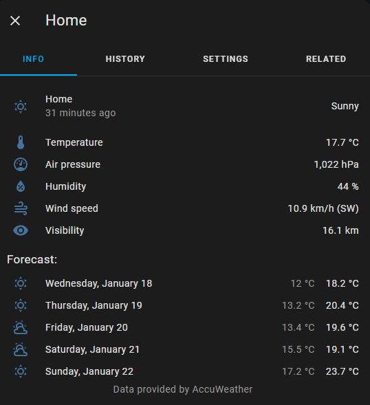 integration-accuweather forecast date not match · Issue #85856 · home-assistant/core · GitHub