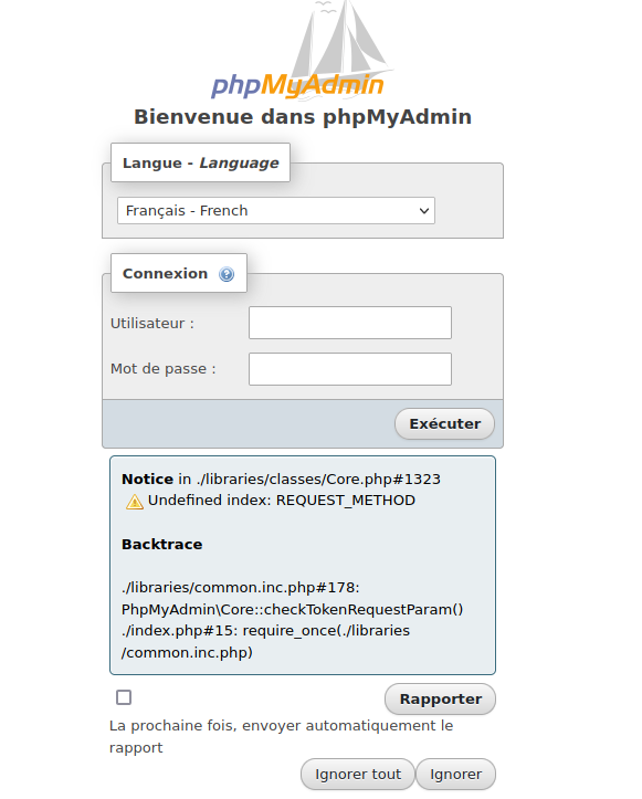 PhpMyAdmin Error on index page : Undefined index: REQUEST_METHOD · Issue #16991 · phpmyadmin ...