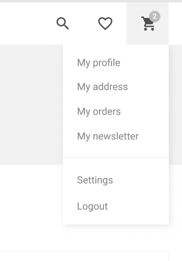 Adjustments in "My account dropdown" component · Issue #966 · vuestorefront/vue-storefront · GitHub