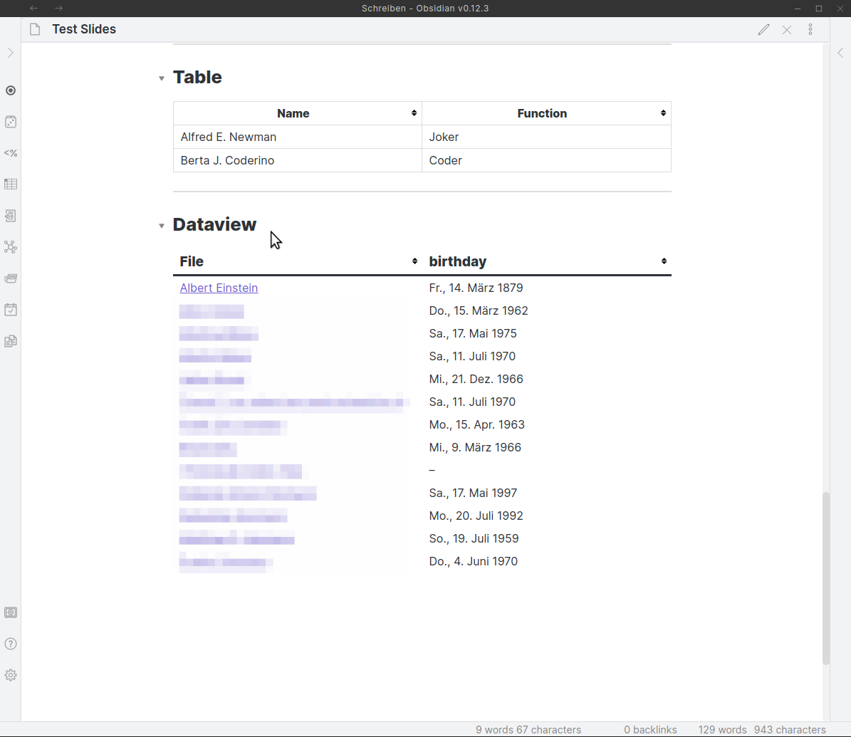 Dataview tables don’t show in slide presentation mode · Issue #243 · blacksmithgu/obsidian ...
