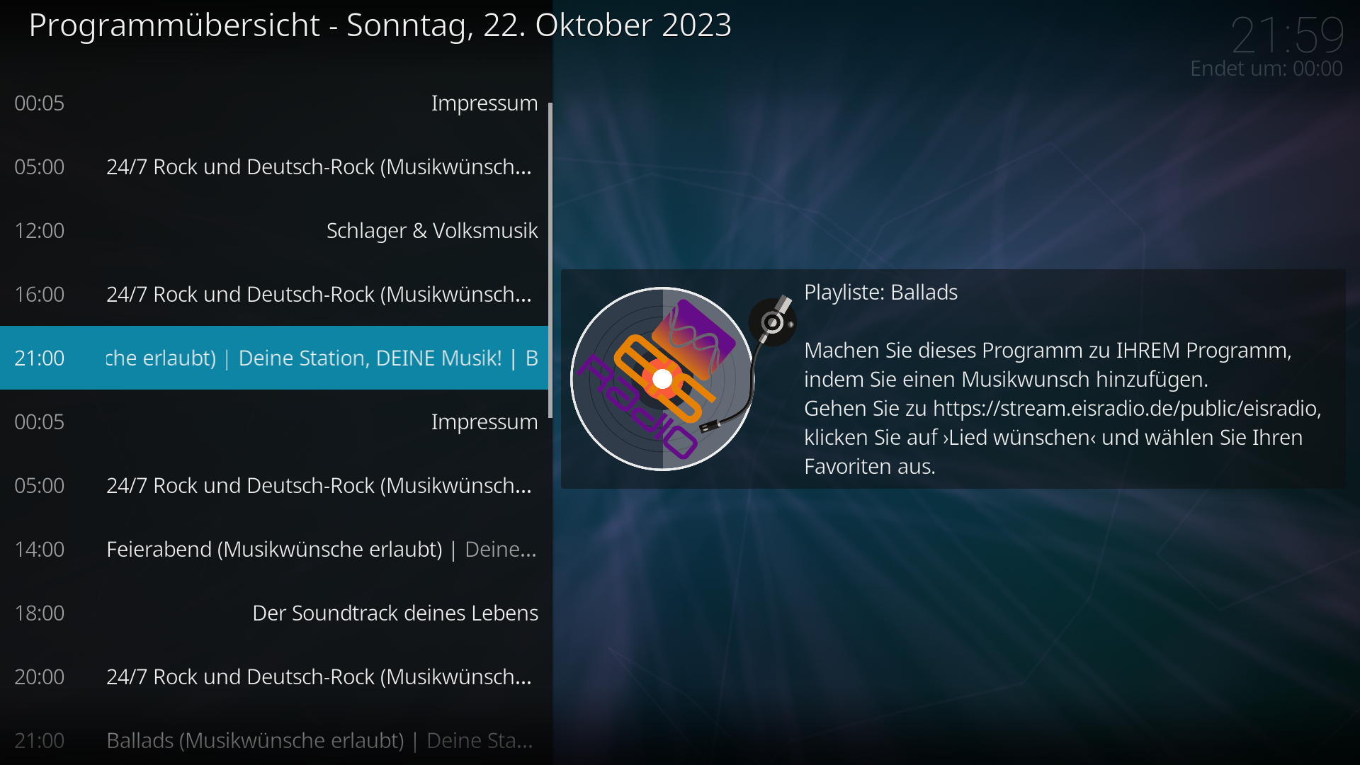 Easily auto-create a Program Guide (EPG) for media centers from your AzuraCast! · AzuraCast ...