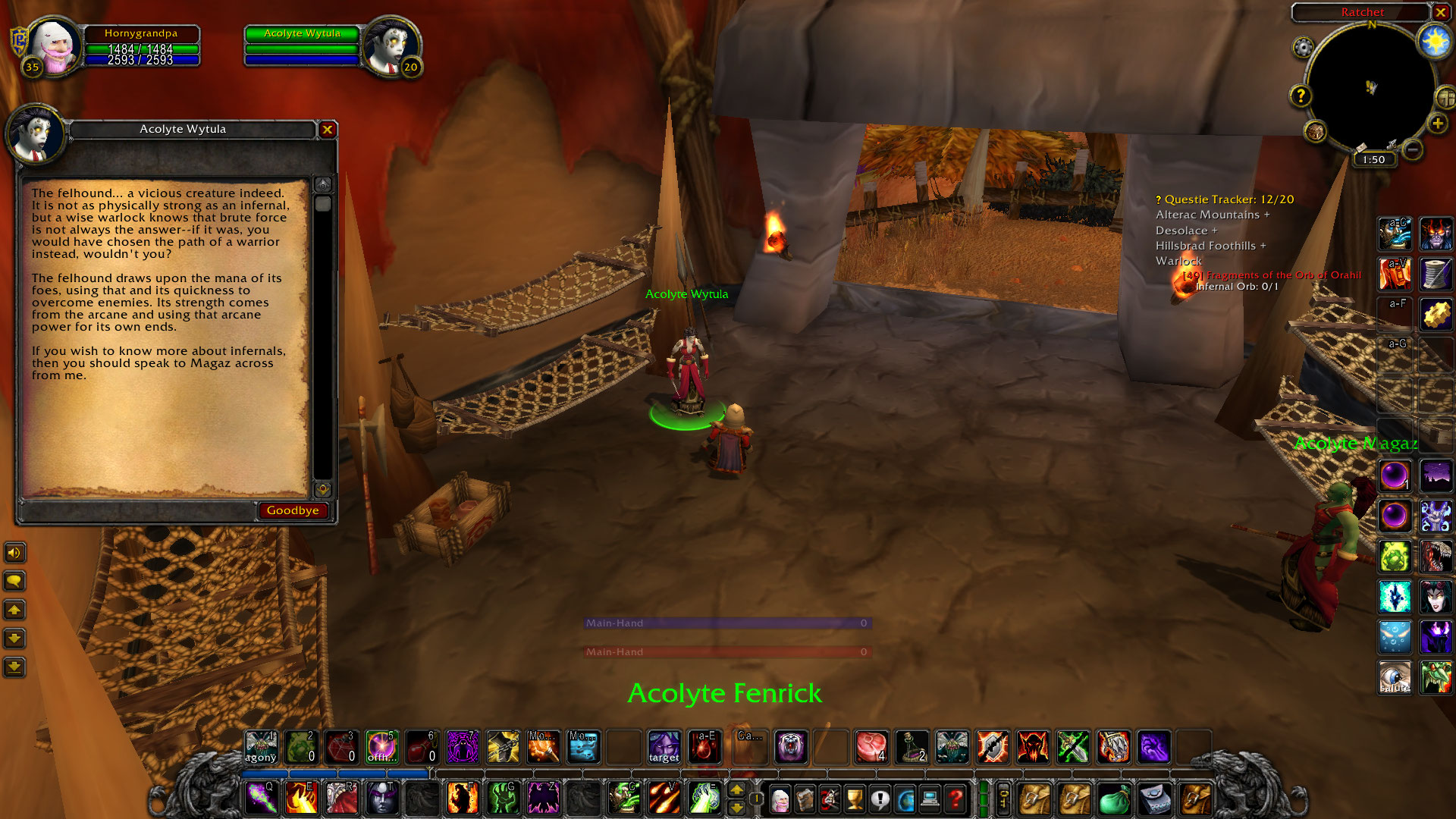 Warlock quest - Orb of Orahil · Issue #138 · TeamEverlook/Everlook-BugTracker · GitHub