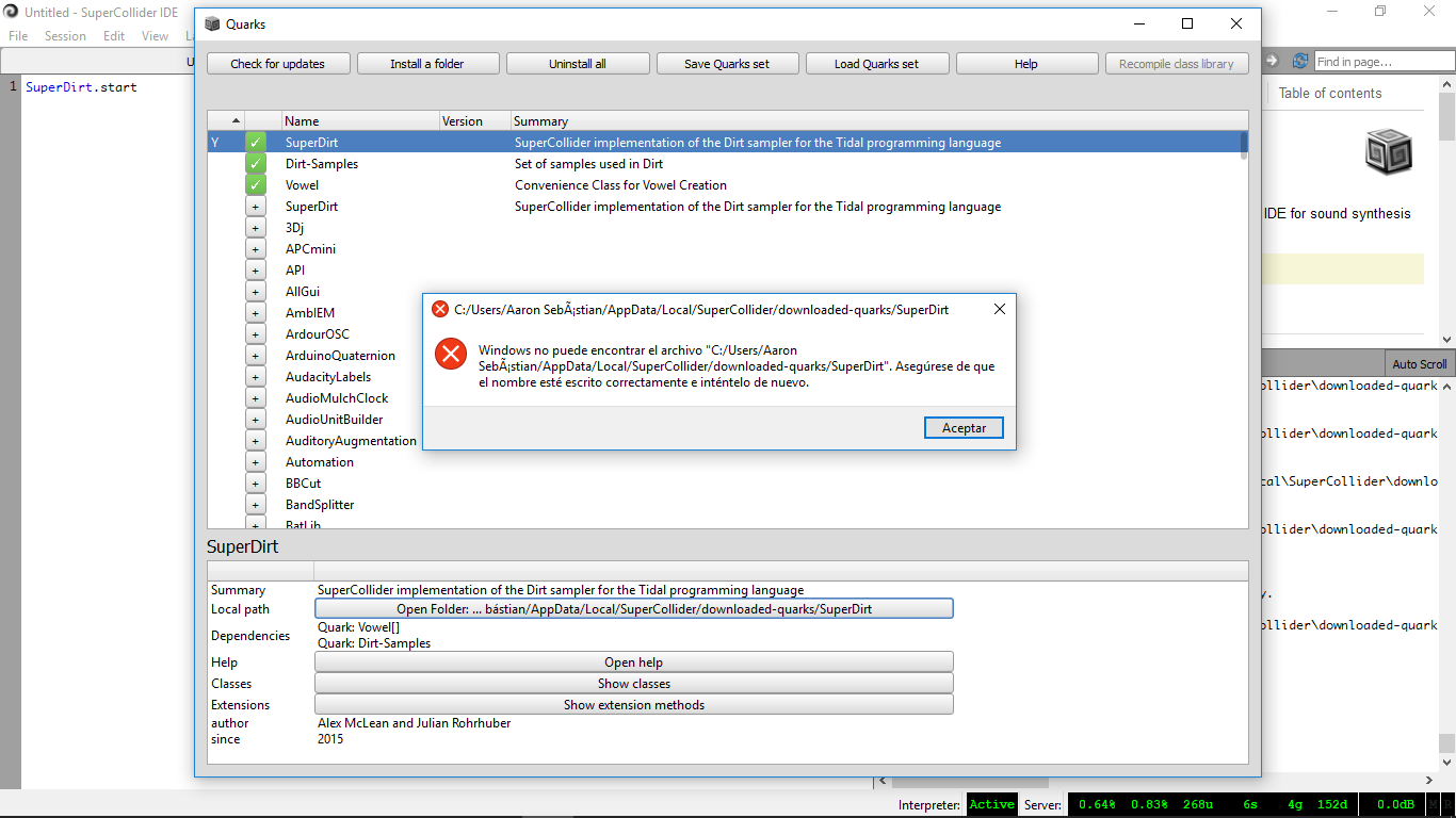 Issue with an accent - Super Collider , Quarks · Issue #188 · supercollider/sc3-plugins · GitHub