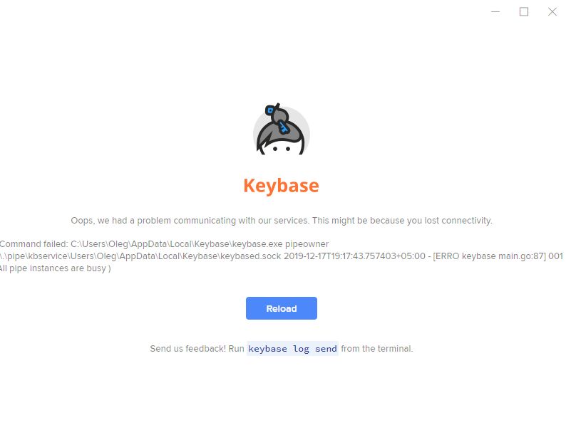 что за ошибка? не могу войти в компе. · Issue #3758 · keybase/keybase-issues · GitHub