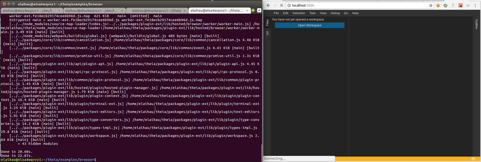 Error Is Logged If Opening Search Widget With No Opened Workspace · Issue 2705 · Eclipse Theia