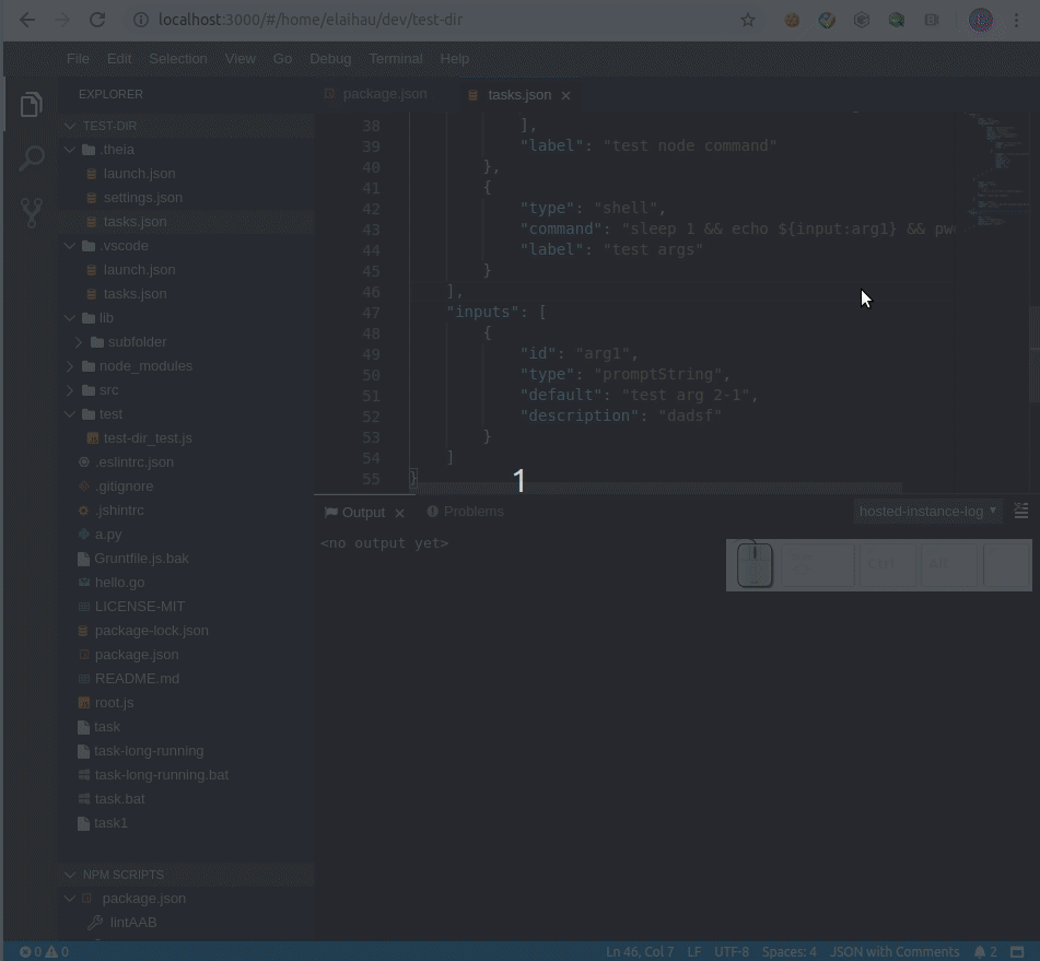 Task continues to run even if users press `ESC` when see input variable ...